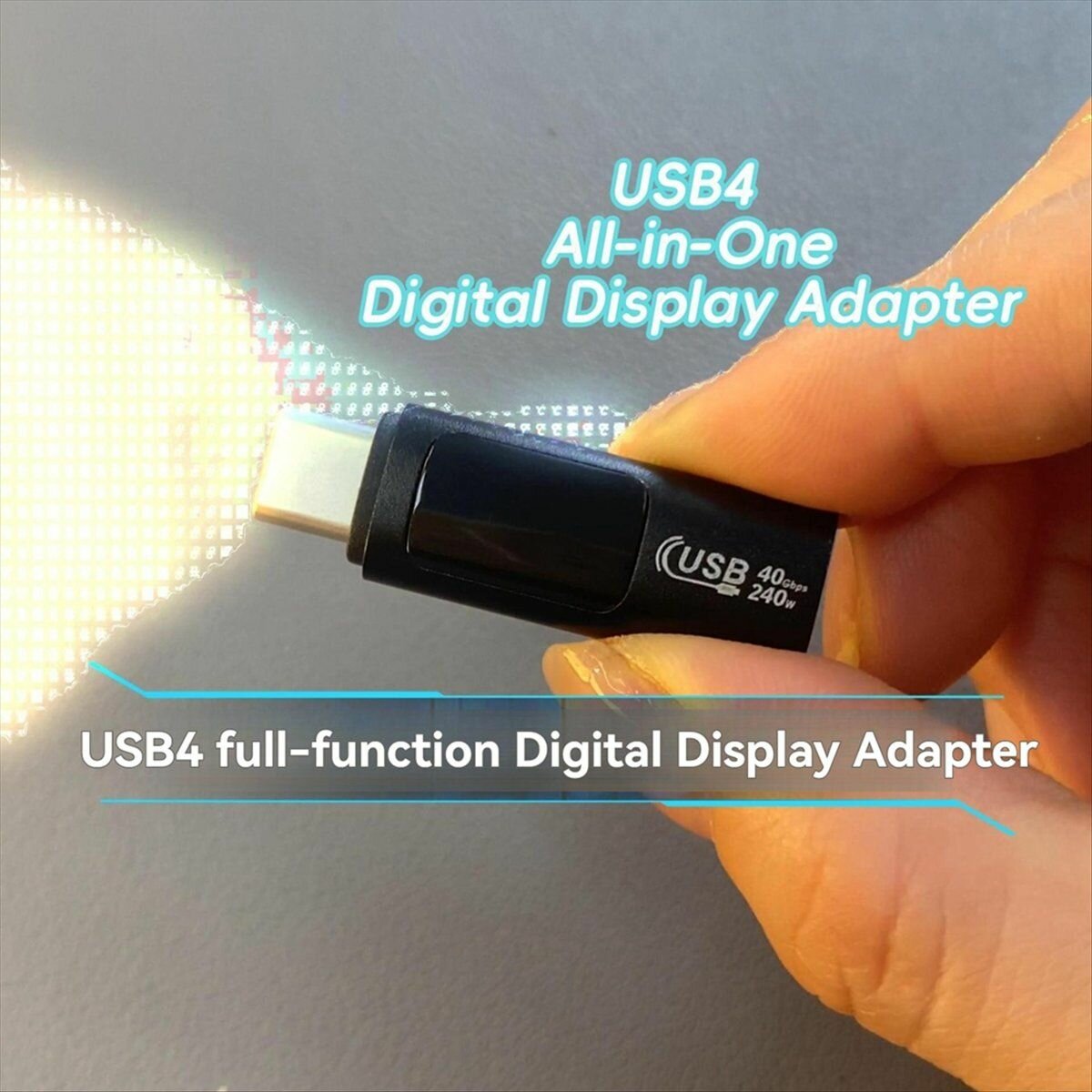 Адаптер USB C OTG Типа На USB-Адаптер C, 40 Гбит/С, 240 Вт, Темно-Серый