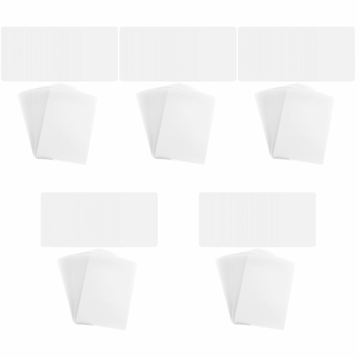 Пленка для ламинирования из пластика белая, 500 шт, для домашнего использования