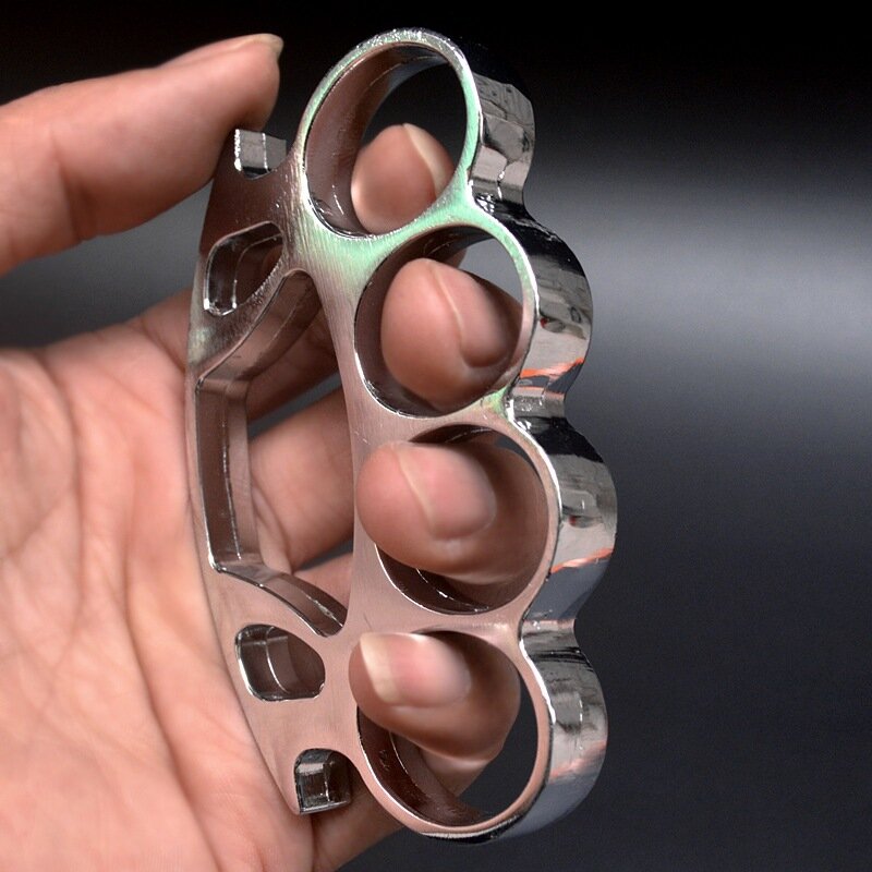 Опора для суставов пальцев (четырехпальцевая), среднего размера, с круглой головкой, из утолщенного сплава, для поддержки руки, с функцией разбивания автомобильных стекол, легальное средство самообороны и самоспасения.