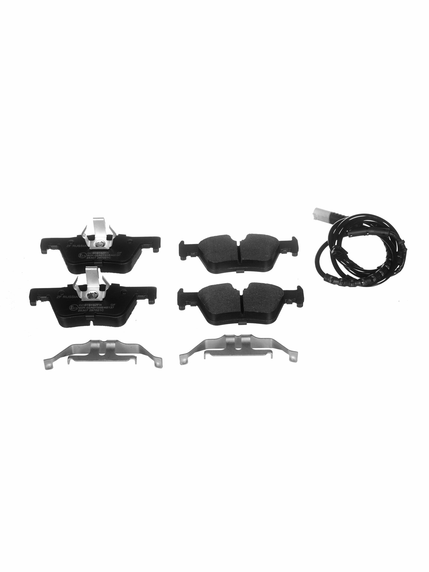 Колодки тормозные дисковые задние ZF RUSSIA (GDB1919ZFR)
