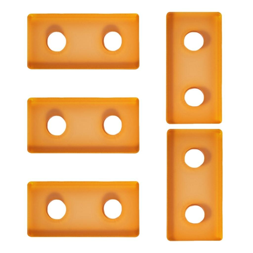 5 шт. изоляционные прокладки из акрила, кольца, оранжевый цвет - 2040