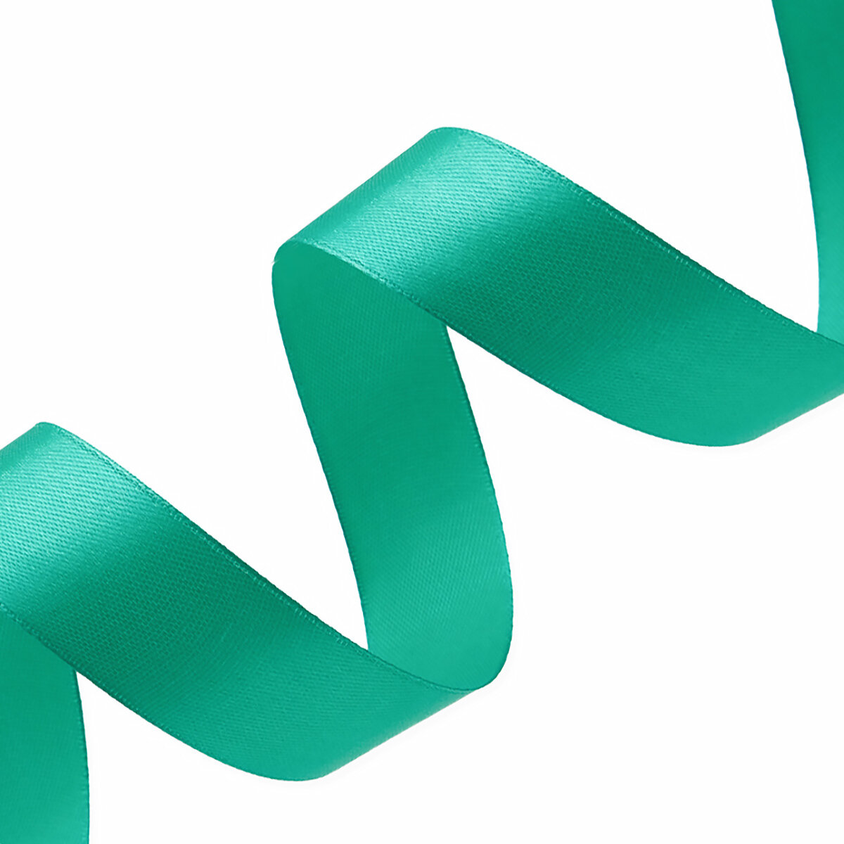 Лента атласная 25 мм*22,86 м, упаковочная, для подарков, рукоделия и шитья, Айрис (121 бирюзовая)