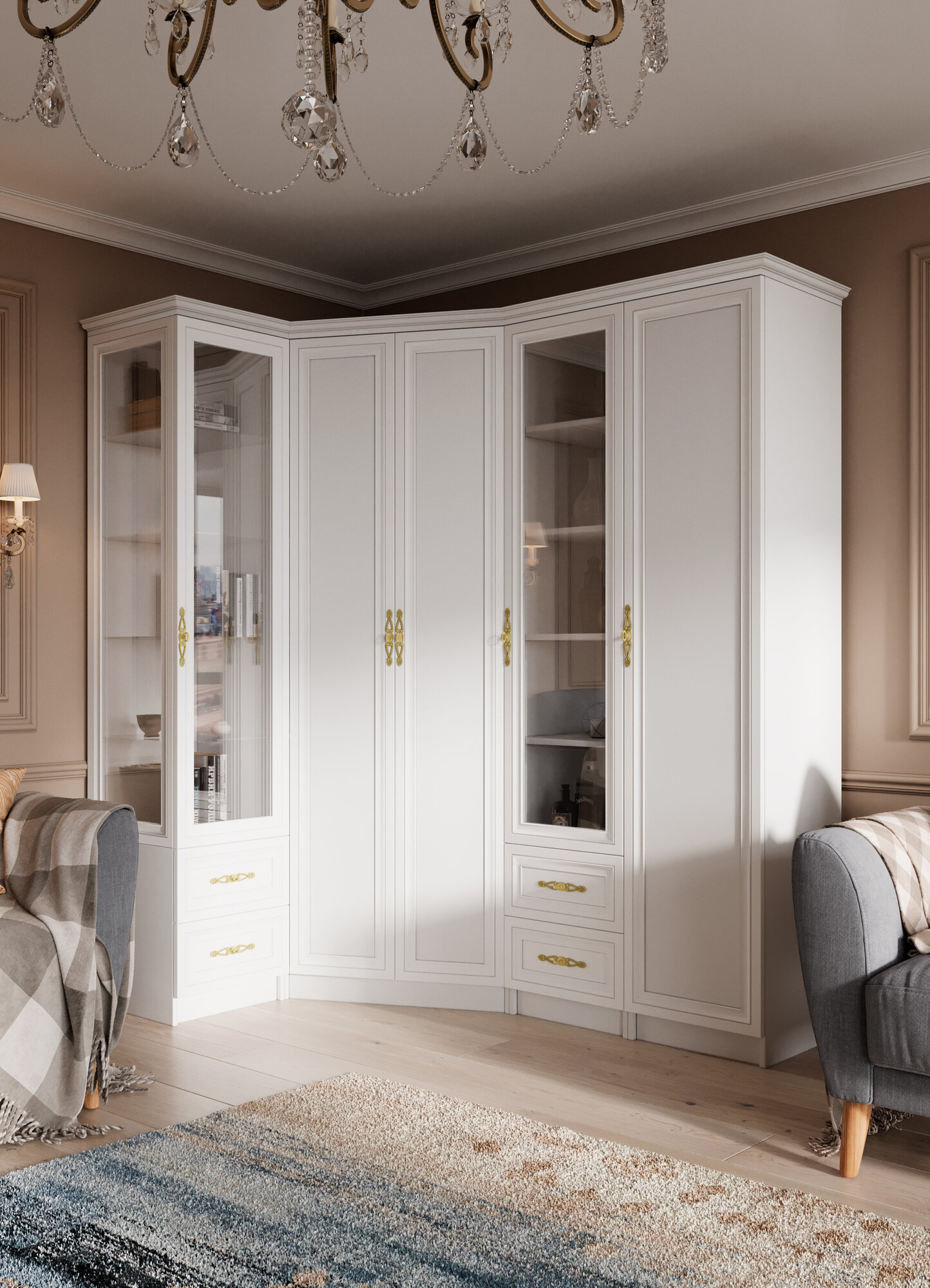 Библиотека Даниэль-7 Белый для документов для книг 140*200*40