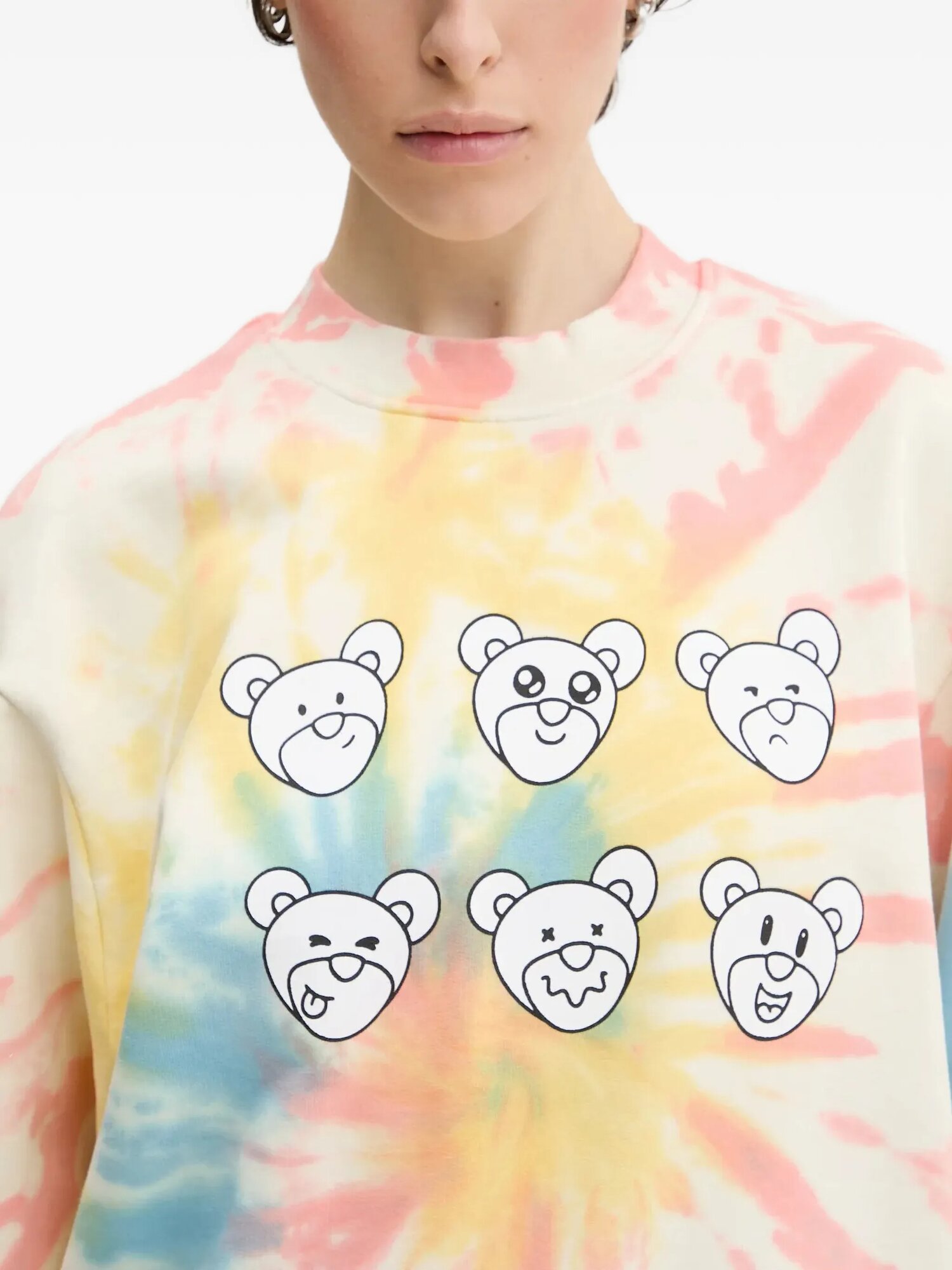 Толстовка inBetweeners Tie-dye graphic sweatshirt, размер 44, , светло-желтый — фото 1