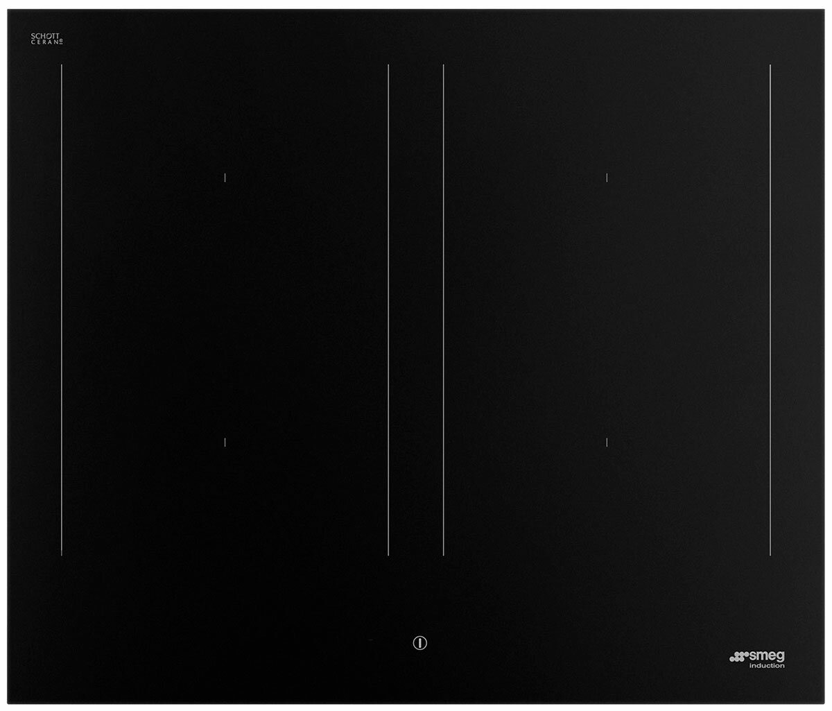 Электрическая варочная панель Smeg SIM3644N, цвет черный матовый