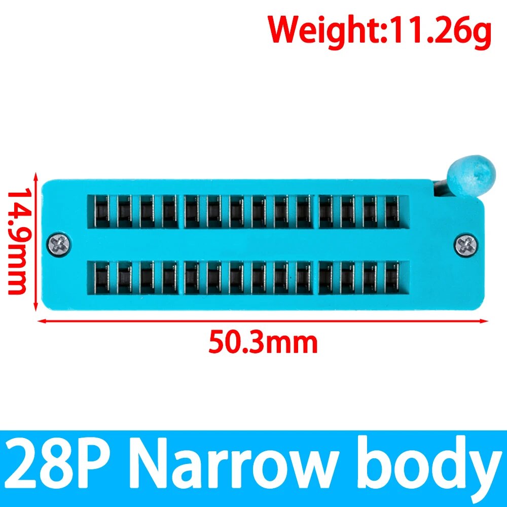 28Pin Narrow ZIF Socket для IC