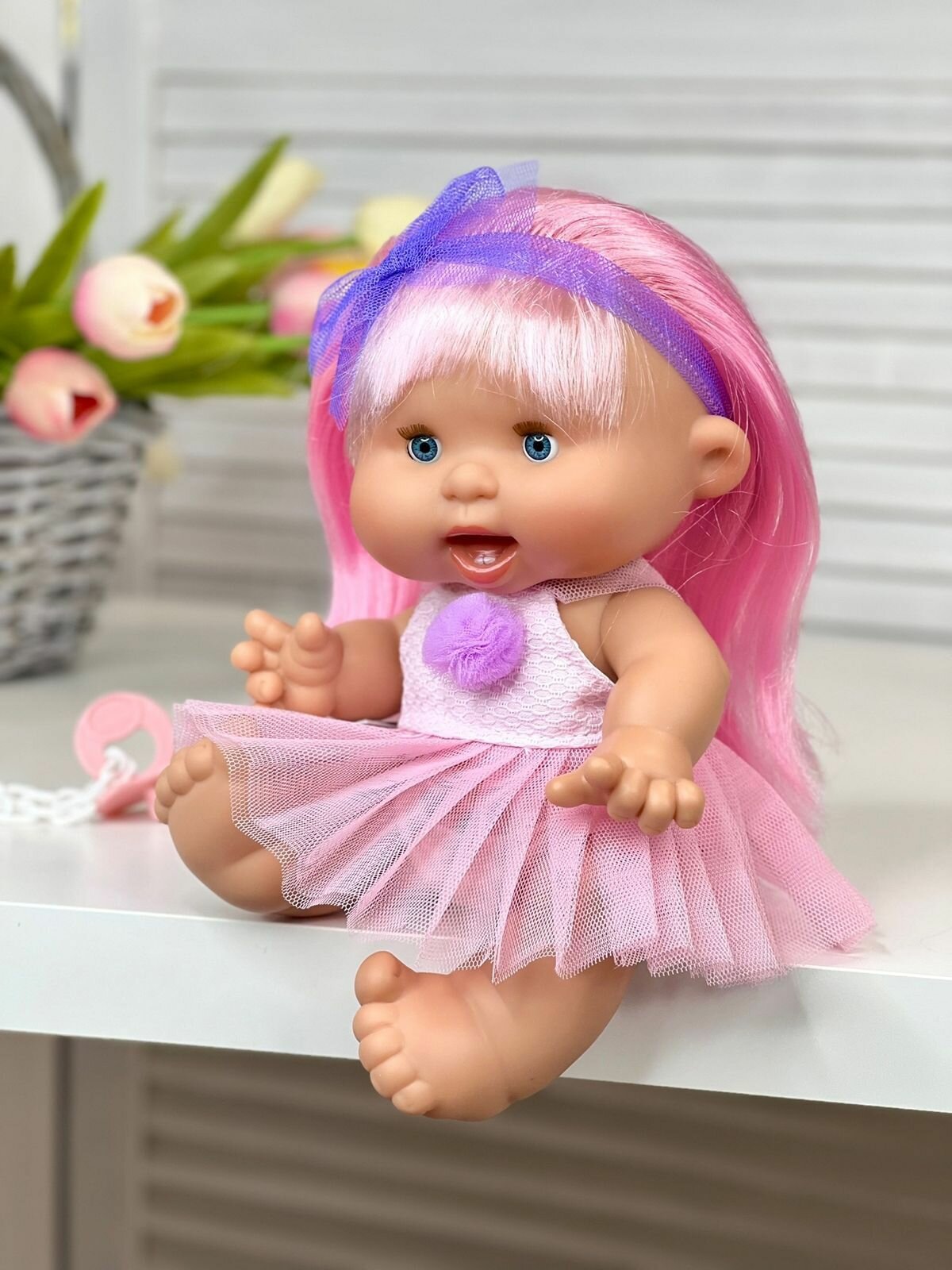 Кукла пупс для девочки 26 см Пепоте с закрыв. глазками (N804S24)