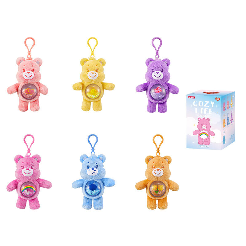 Игрушка унисекс POP MART Care Bears Cozy Life Sand Plush Charm, Single Mystery Box (Random Pick)