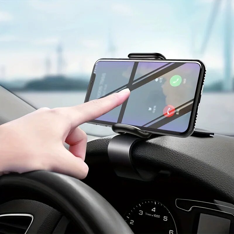 360 ° Вращающийся Универсальный Автомобильный Держатель Для Телефона На Приборную Панель С Автоматической Фиксацией И Подде.