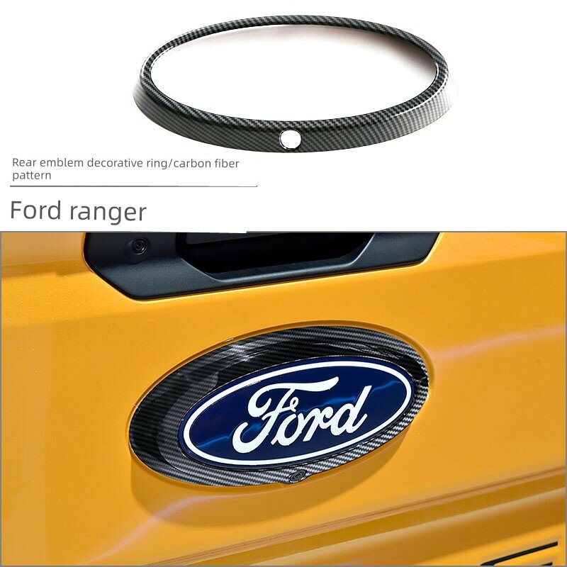 Ford Ranger Декоративная окантовка заднего номера Карбоновая фибра, 1 шт