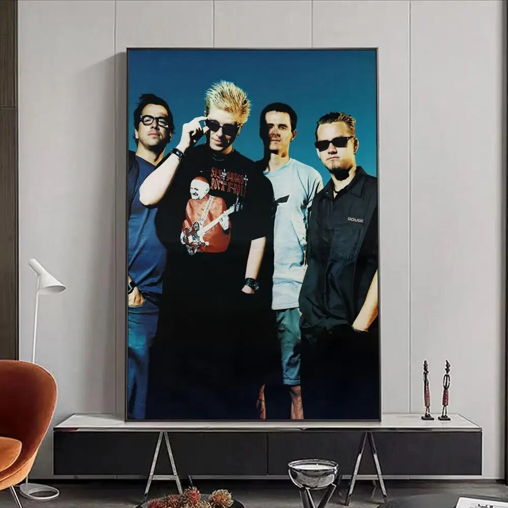 Плакат The Offspring на холсте, 40x50 см, Black10
