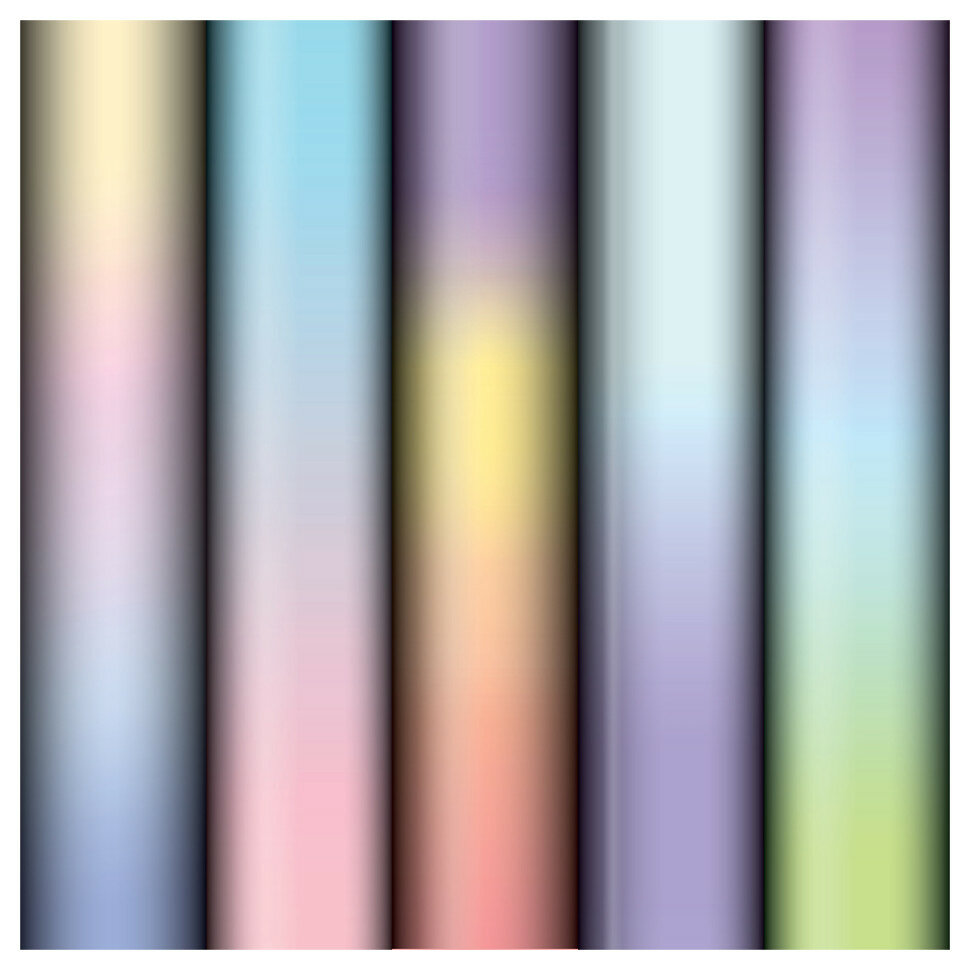Упаковочная бумага глянц. 70*100см, MESHU "Light gradient", 80г/м2, ассорти 5 дизайнов, 383933