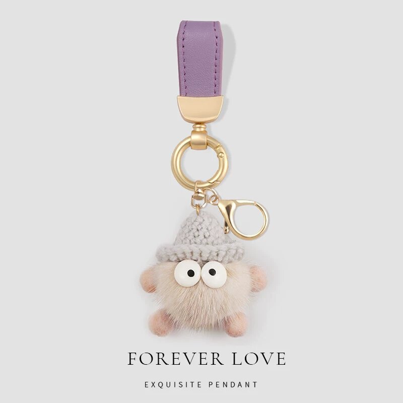 Милый брелок для ключей в виде розовой овечки в стиле «богиня», креативная подвеска, изысканная плюшевая игрушка для