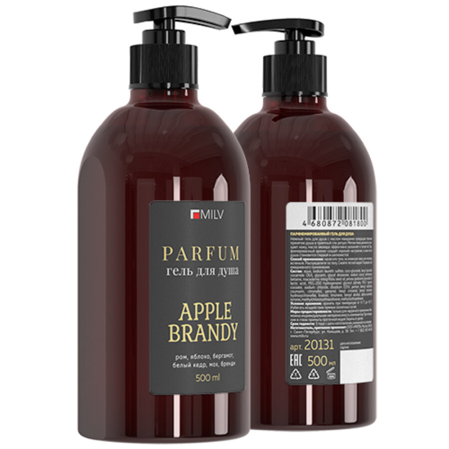 MILV, Парфюмированный гель для душа №12, 500 мл