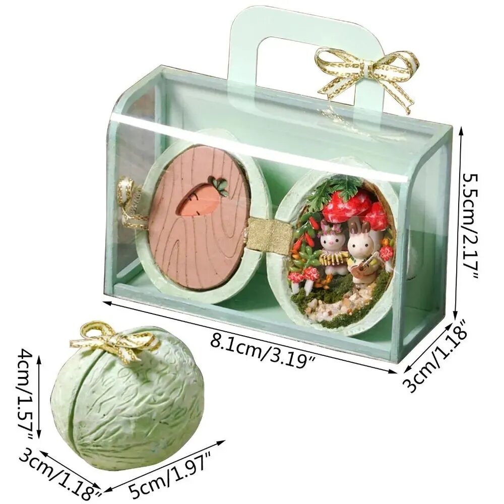 Хижина ручной работы из семян грецкого ореха-фиолетовый-Китайская версия