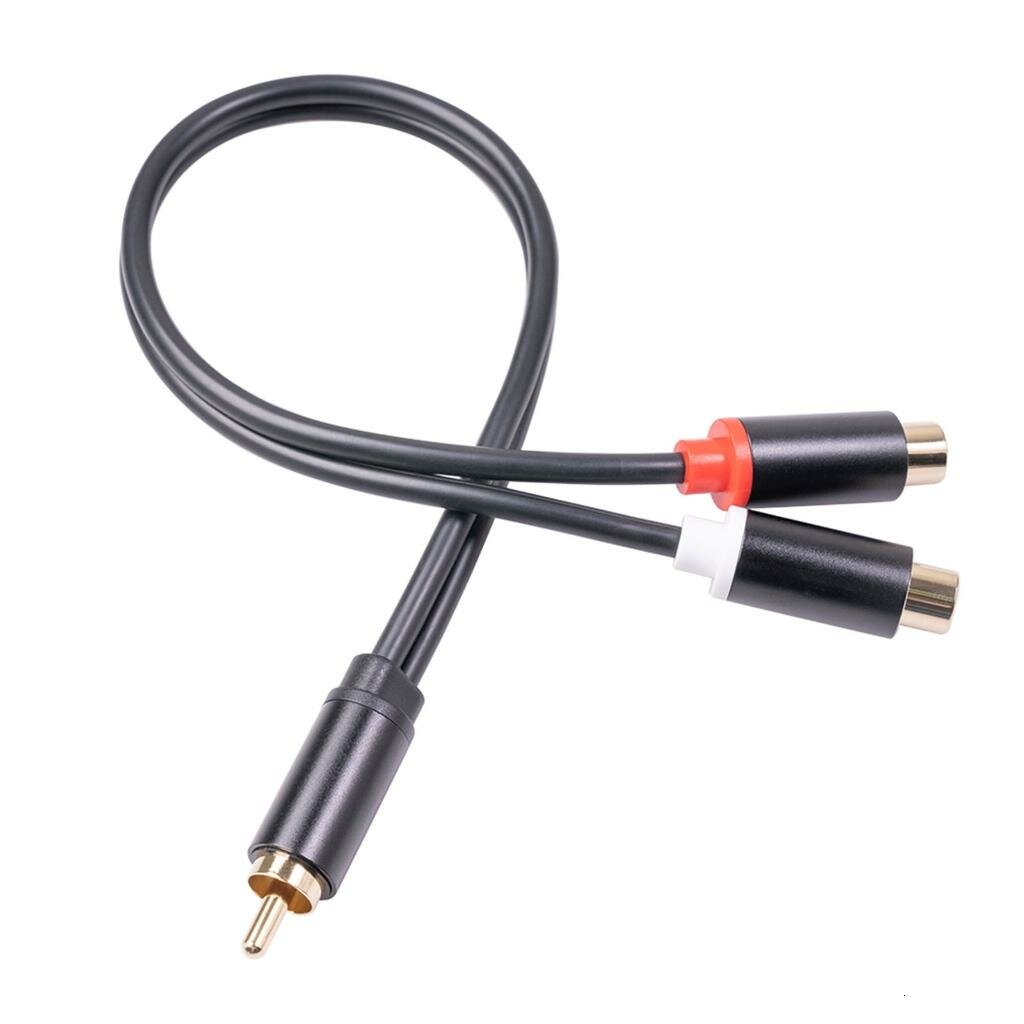 Кабель-разветвитель RCA, 1 мужской на 2 женских