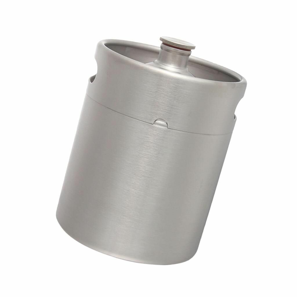 Стальной кег для пива, переносной, сохраняет свежесть, 5l