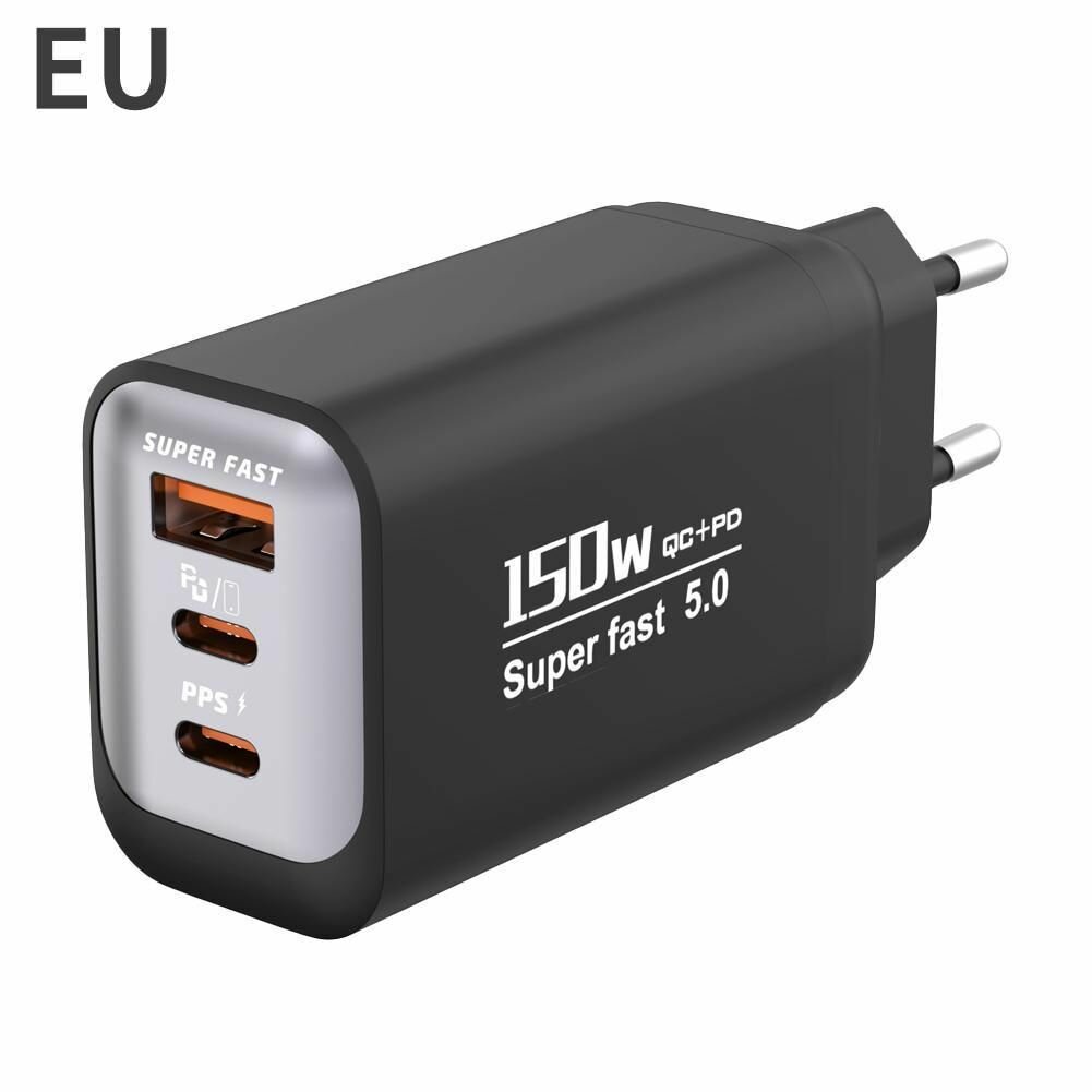 Сверхбыстрая зарядка мощностью 150 Вт, зарядная головка PD + QC3.0 + USB