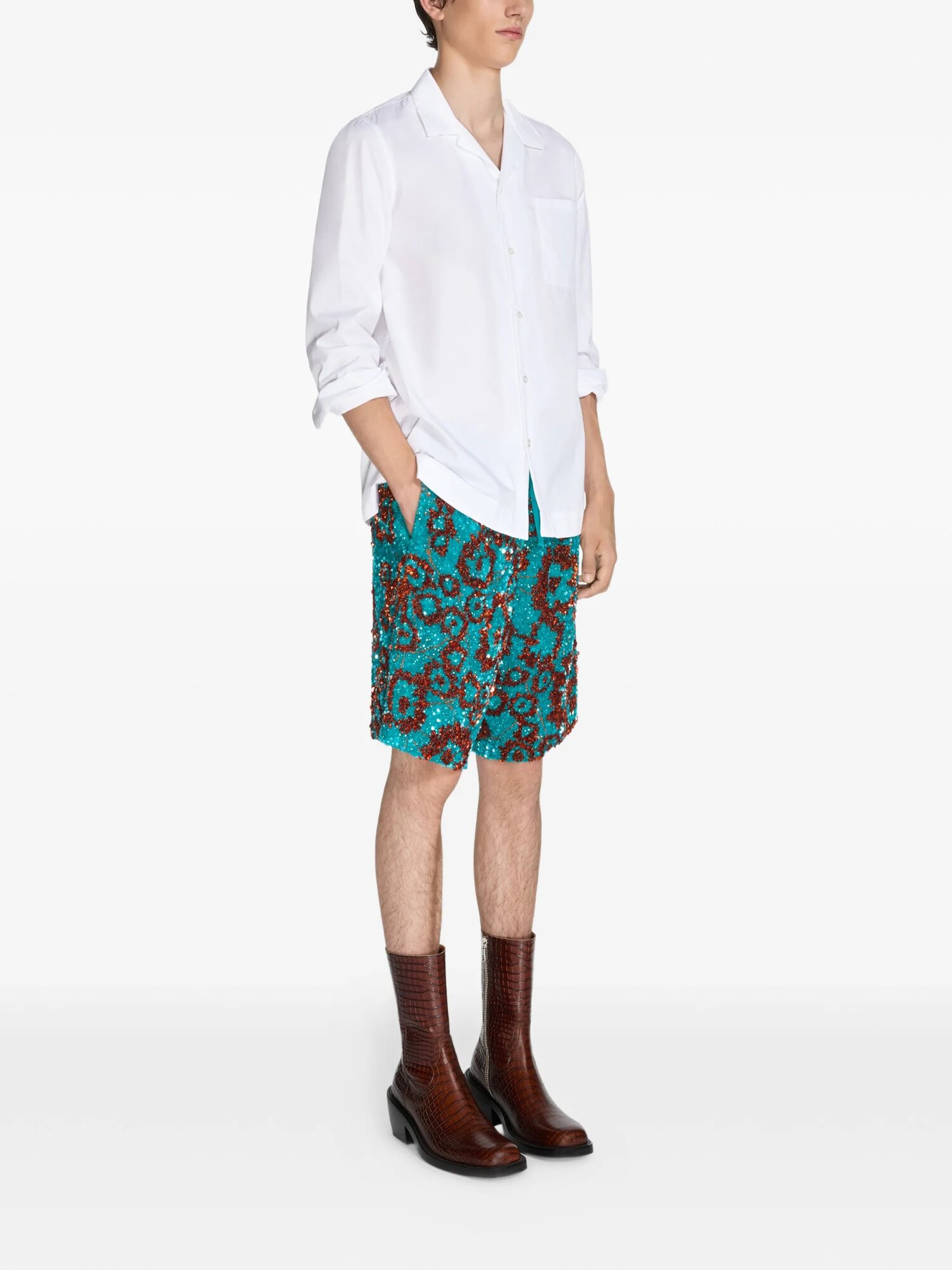 Рубашка Dries Van Noten White shirt, размер 44, white — фото 1