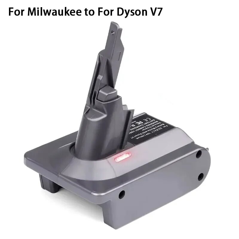 Адаптер для аккумуляторов Makita/Dewalt/Milwaukee/Bosch к пылесосам Dyson V6 V7 V8 For Milwaukee to V7