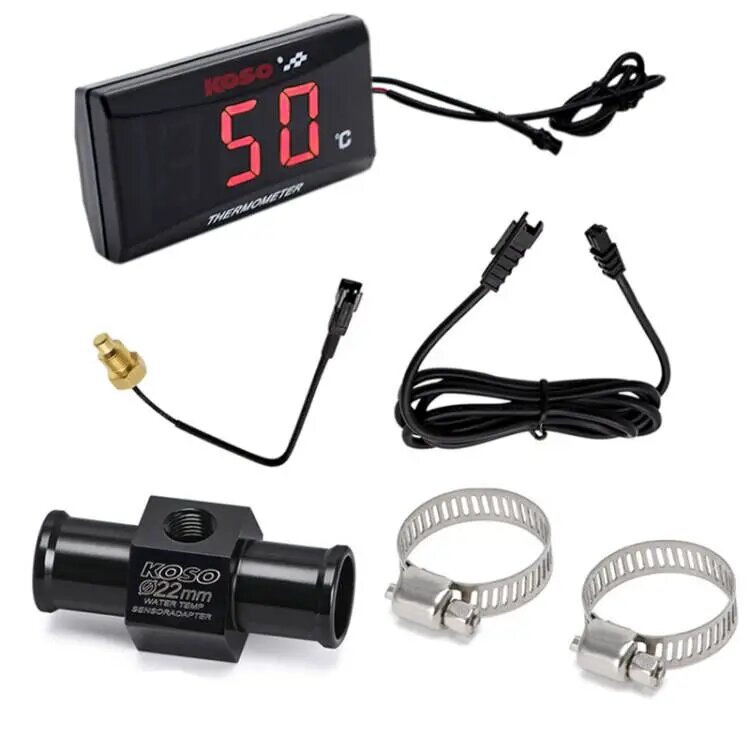 Мотоцикл KOSO датчик температуры воды интерфейс аксессуар для резервуара для воды Черный, red