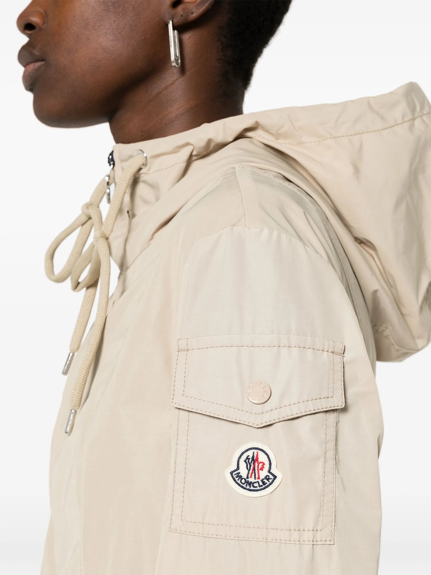 Парка Moncler Laerte, размер 0, коричневый — фото 1