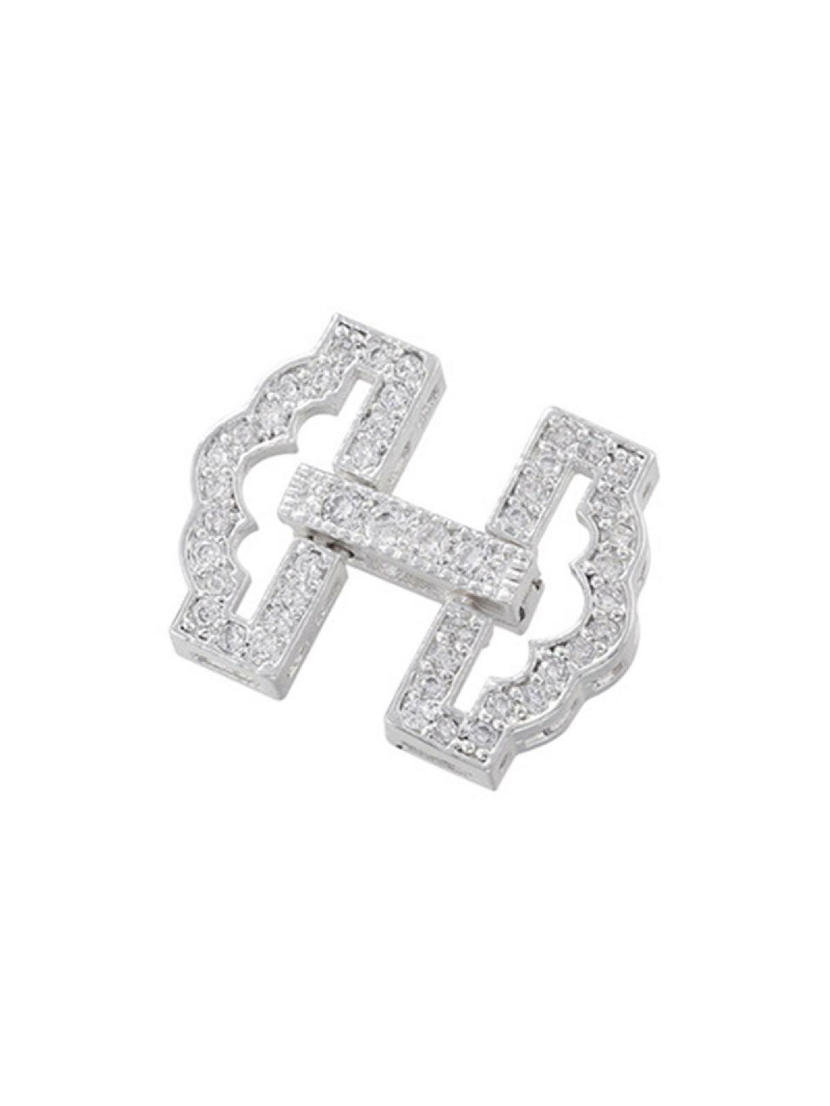 Высококачественная многоформная циркониевая пряжка-фермуар для ожерелья и браслета