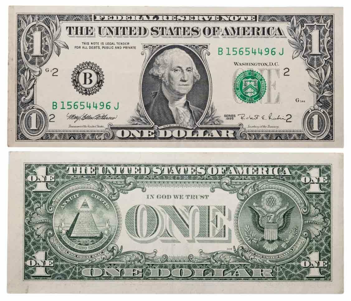 США 1 доллар 1995 B-Нью Йорк