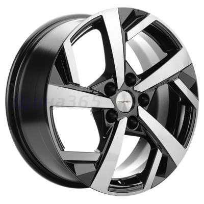 Литой колесный диск Khomen Wheels KHW1712 (DFM580) 7x17/5x110 ET45 D67,1 Black-FP