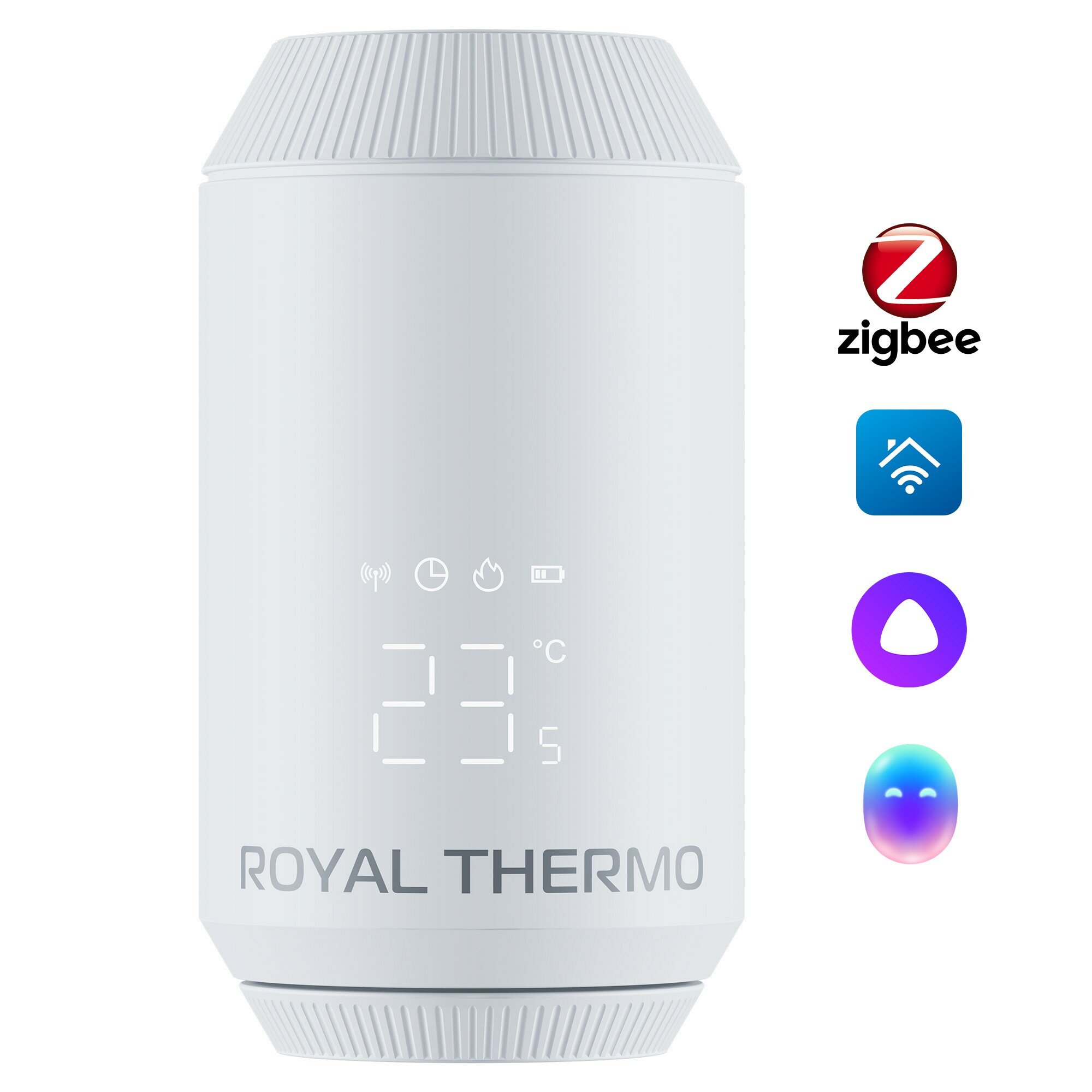 Термостат радиаторный электронный Royal Thermo Smart Heat 2.0, белый