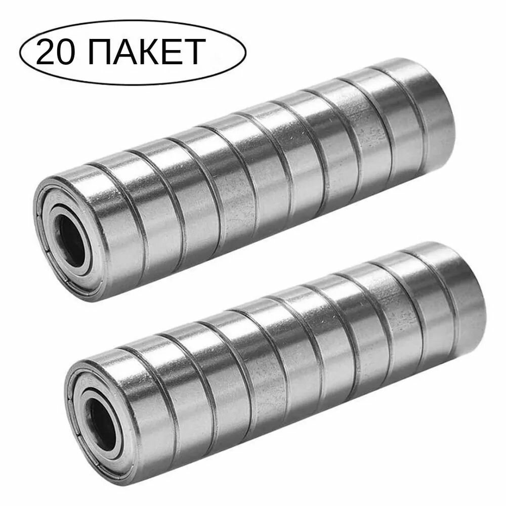 Подшипники изготовлены из высокоуглеродистой стали, используются для самокатов и коньков, 40 шт,8*22*7 мм