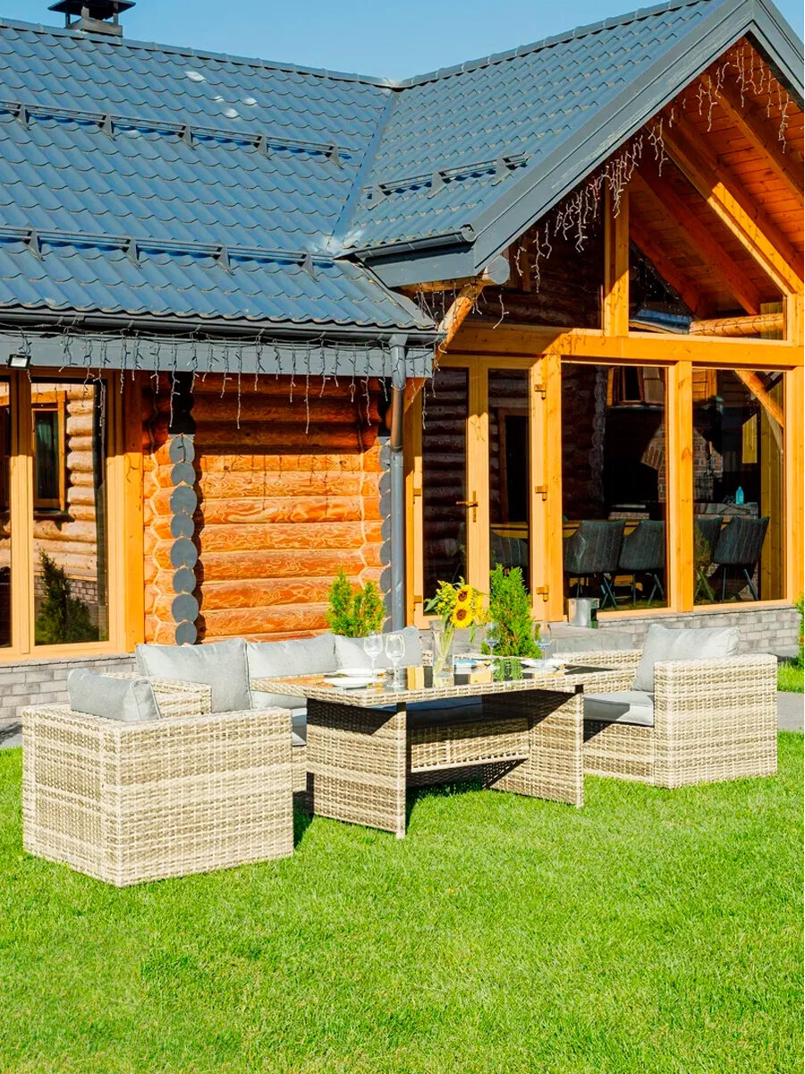 Комплект садовой мебели Royal Family KARL с обеденным столом, бежевый