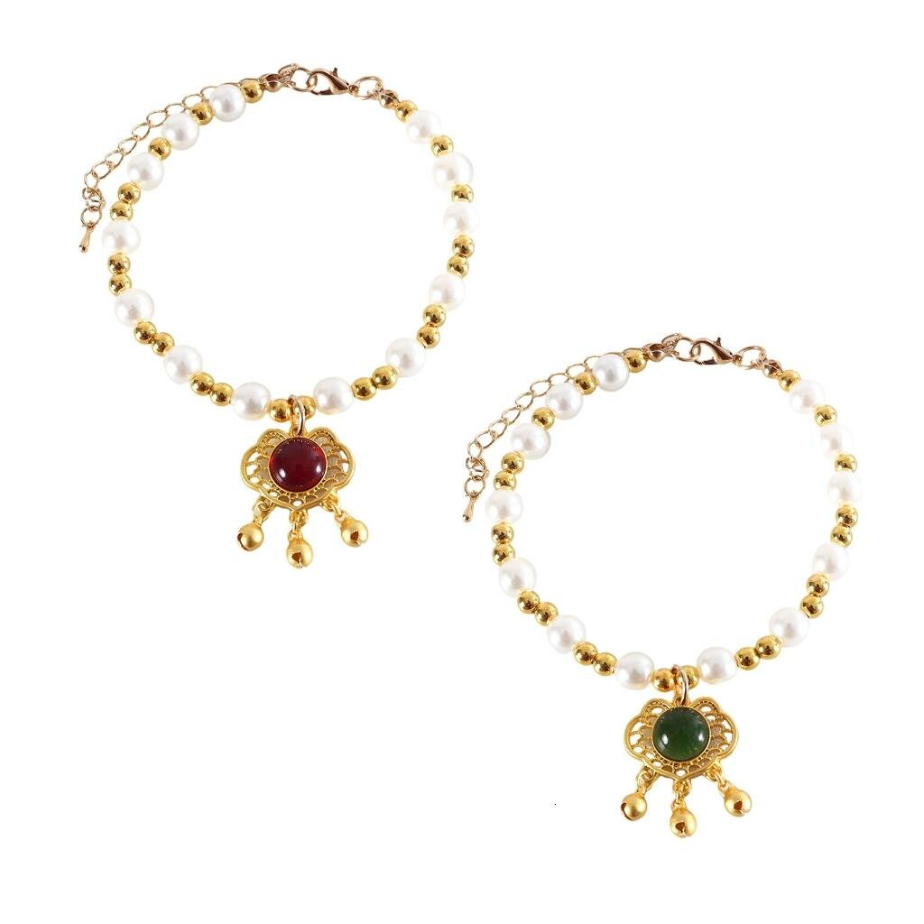 Ожерелье для собак и кошек с бусинами и колокольчиками, S