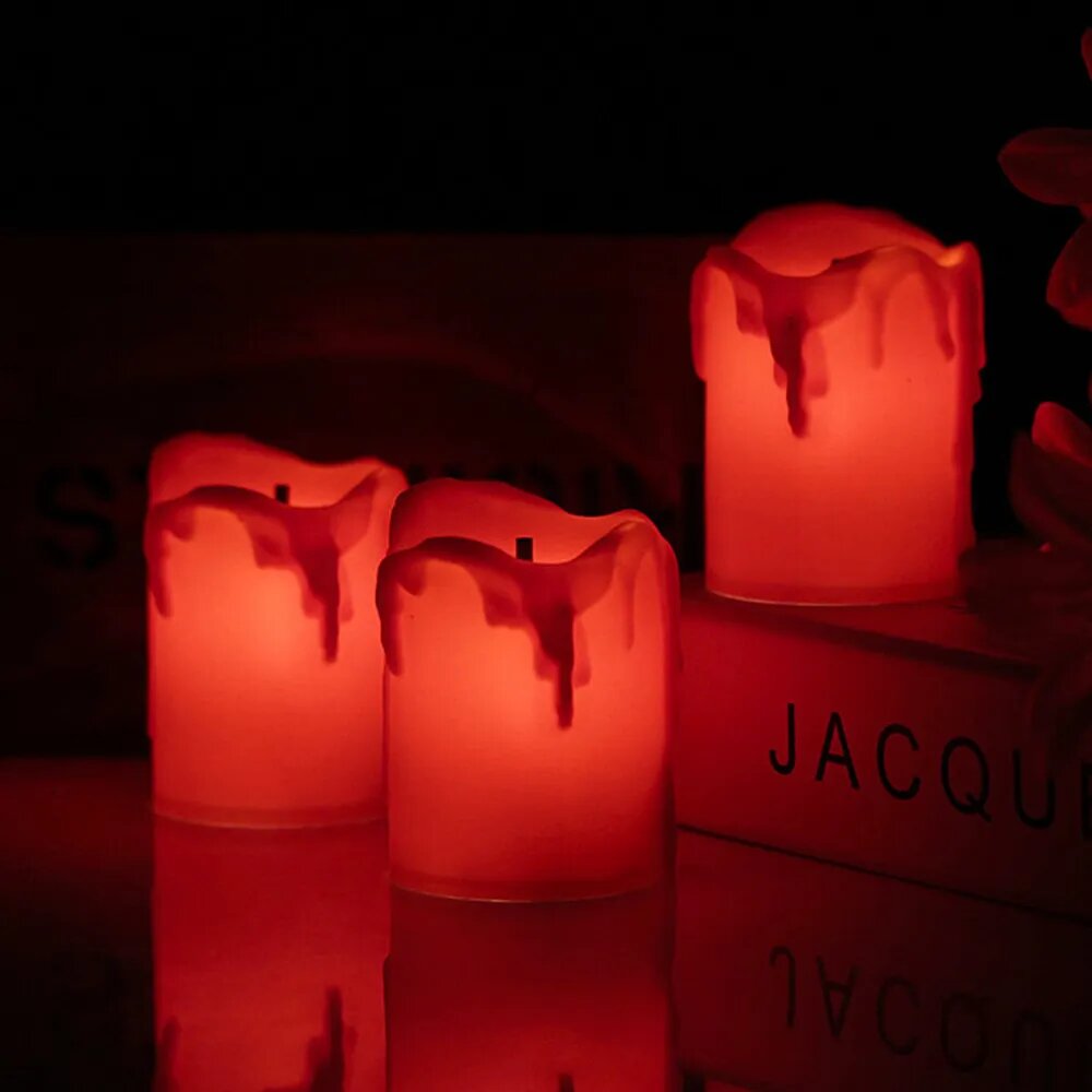 Светодиодная электронная имитация черной сердцевины свечи candle light