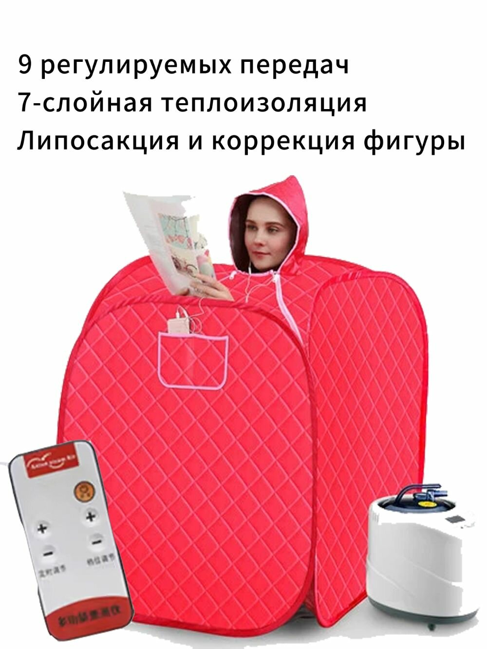Портативная складная паровая сауна-сумка, палатка для спа без парогенератора для одного или двух человек, для похудения и коррекции фигуры