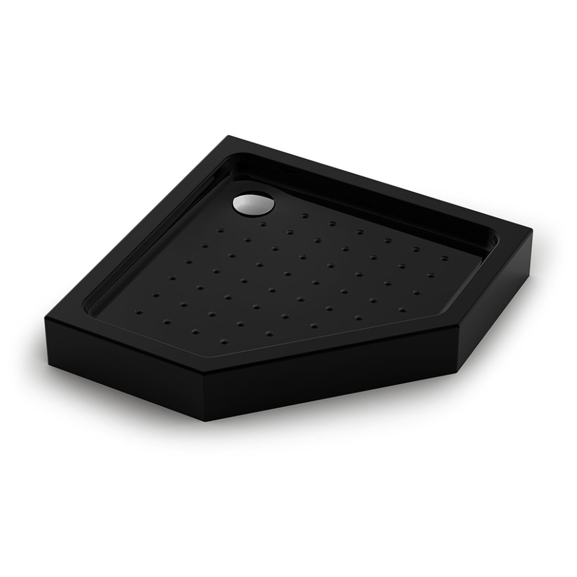Душевой поддон Veconi Tezeo acrylic TZ-53B, 900x900x150, акрил, черный
