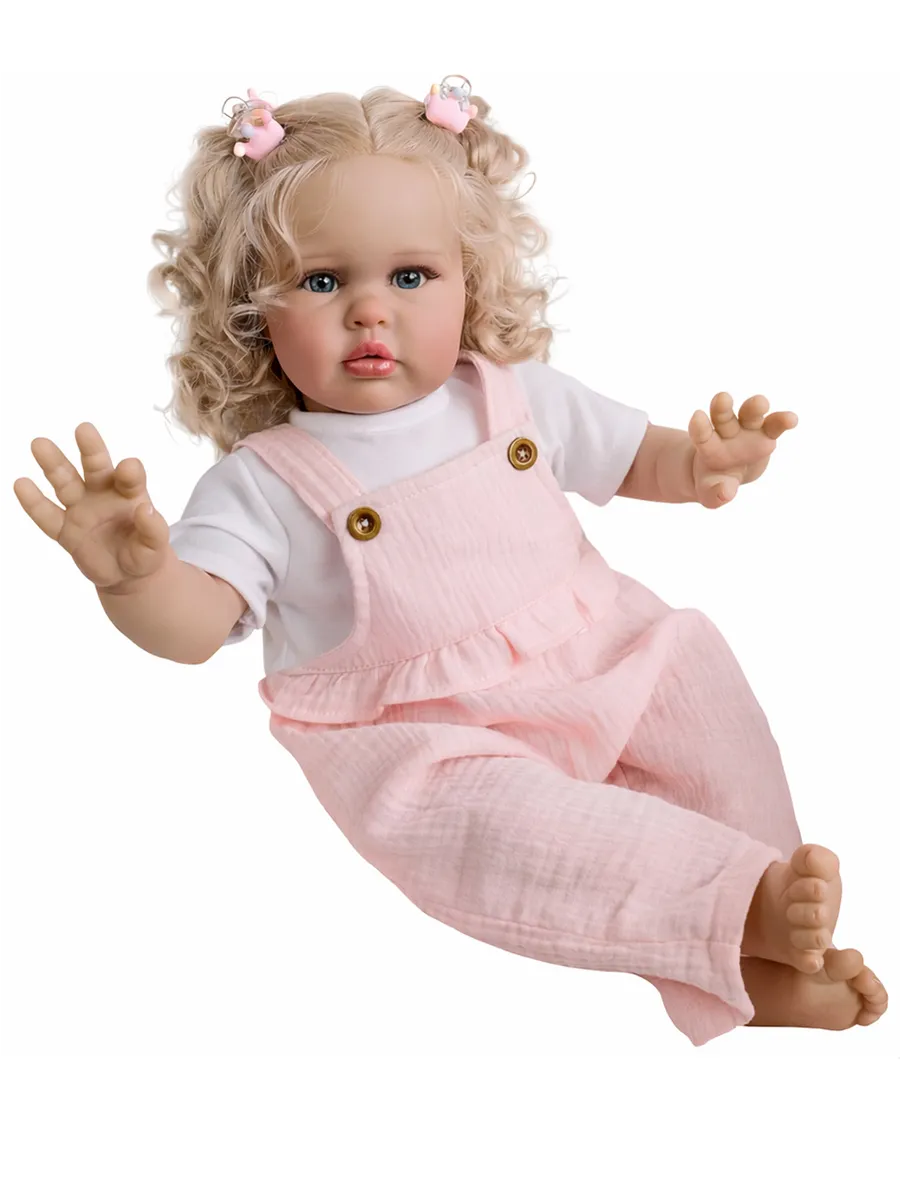 Кукла REBORN Эмма, мягконабивное тело, реалистичные черты, 60см