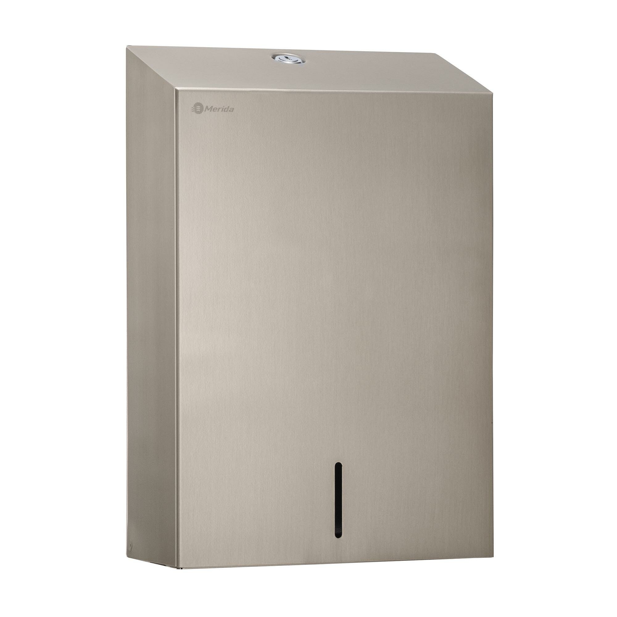 Диспенсер для бумажных полотенец Merida Stella R ASA106. R цвет Нержавеющая сталь