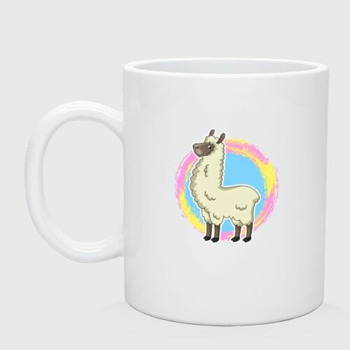 Мультяшная лама альпака Кружка