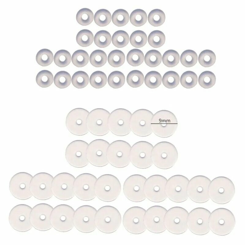 60 штук прозрачных дисков для поддержки мочки уха и стабилизации сережек