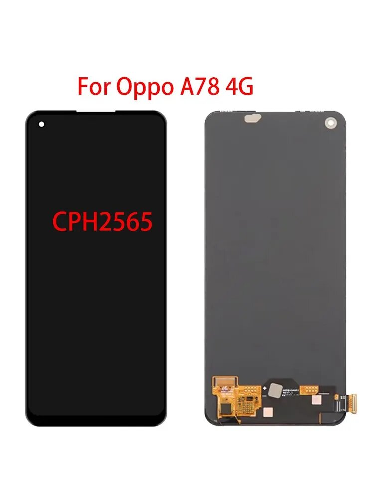 TFT Дисплей на Oppo A78 4G CPH2565 в сборе с тачскрином Черный для ремонта