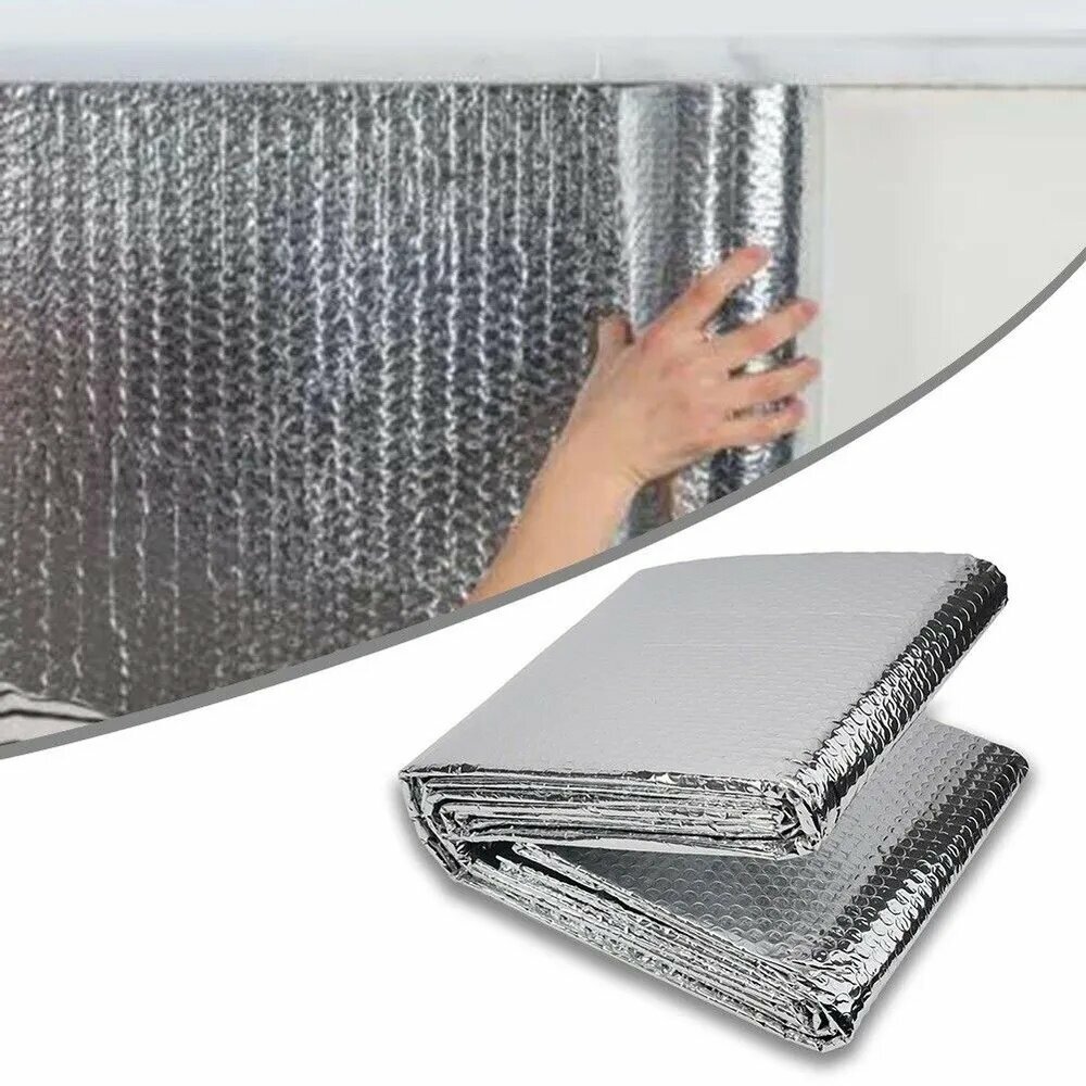 Изоляционная Фольга Радиатора 5 м x 60 см Двухсторонний Изоляционный Лист Из Алюминиевой Фольги