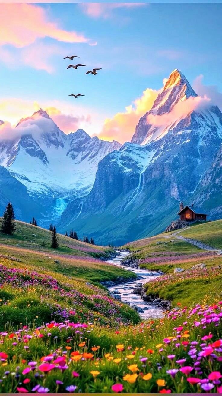 Алмазная живопись "Заснеженная дорога и пейзажи горы Эльбрус", 5D, круглая, 40x50 см. Производитель: Brose Art.