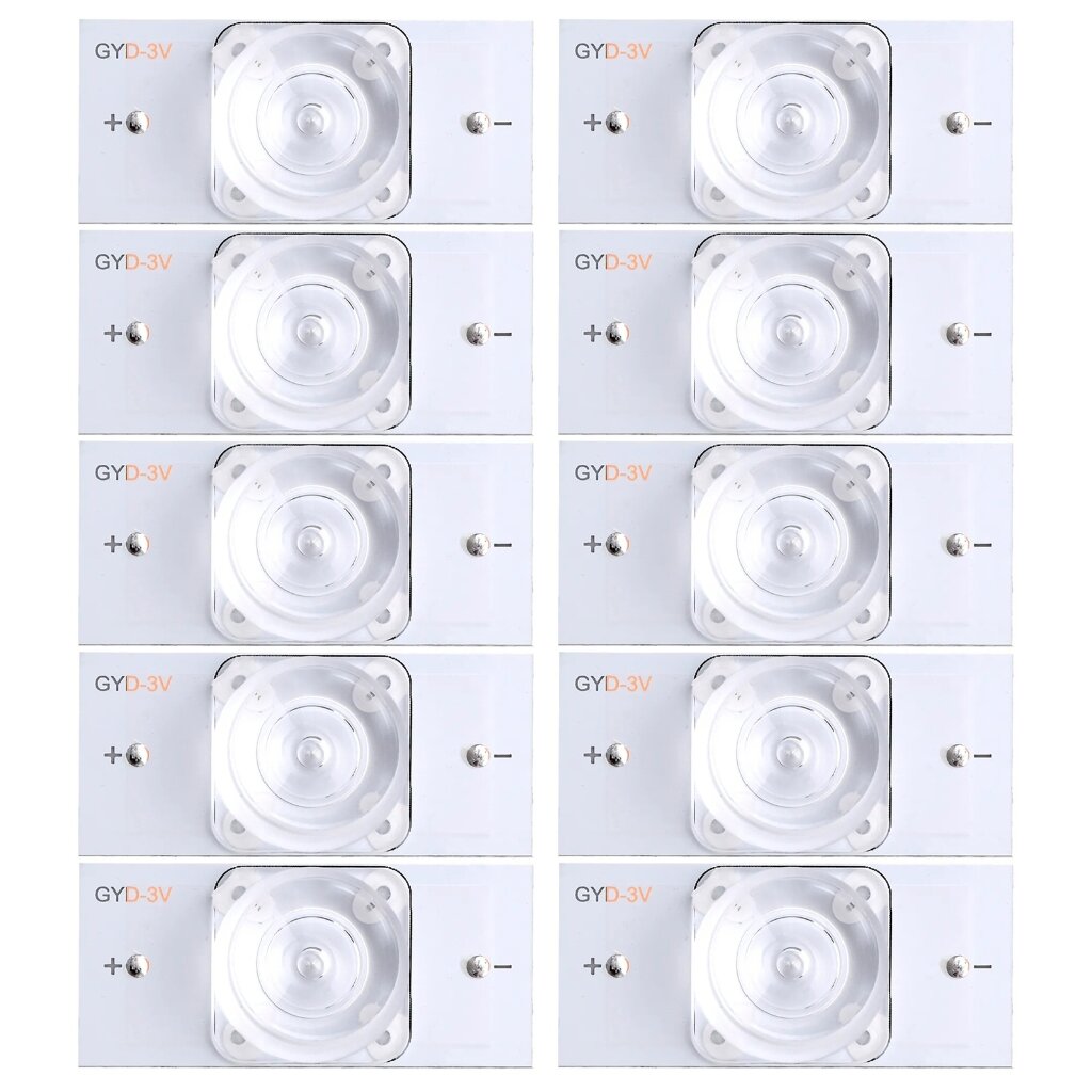 3V 6V LG6V Дополнительные светодиодные лампы круглой / вогнутой формы для ремонта подсветки телевизоров улучшают качество отображения