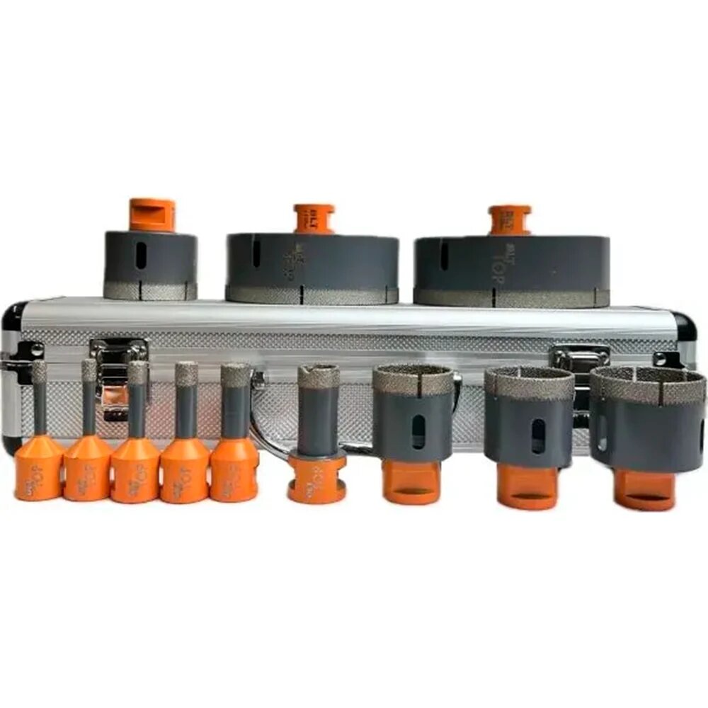 DLT Набор алмазных коронок №16/1 TOP, O6/6/8/10/12/25/35/40/50/60, кейс, арт. 2888