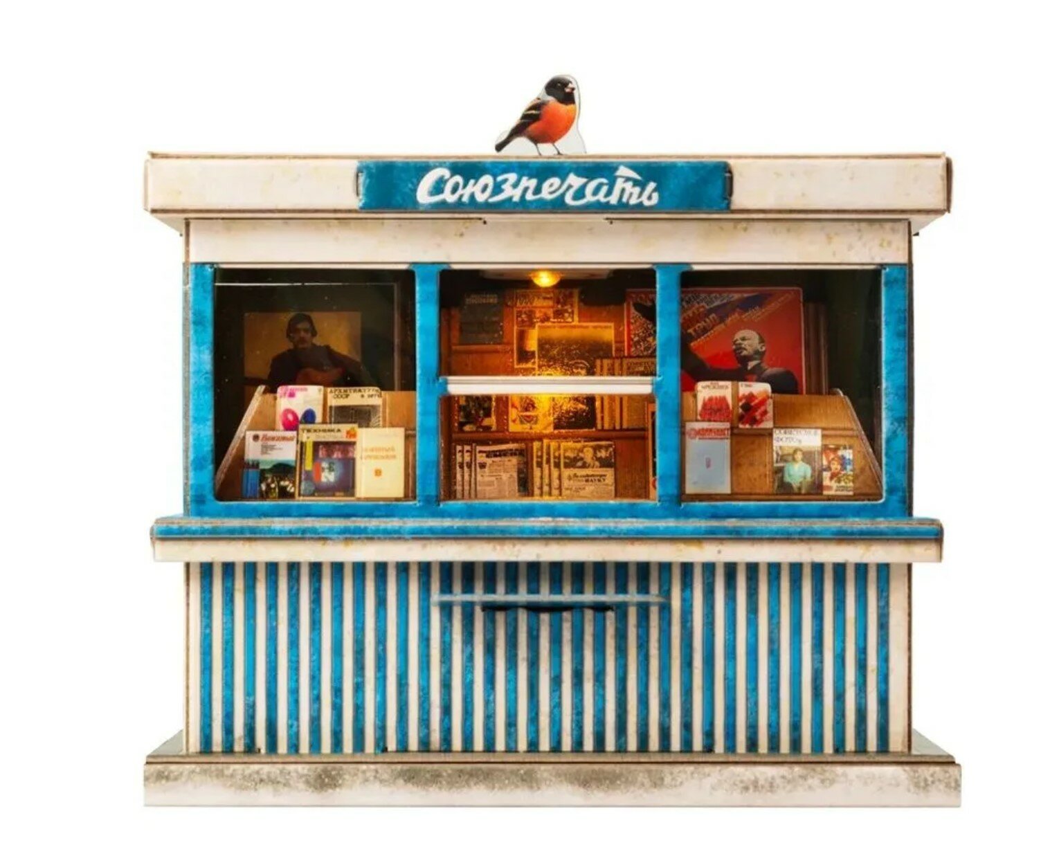 Сборная модель из картона Умная Бумага Газетный киоск Союзпечать 1007