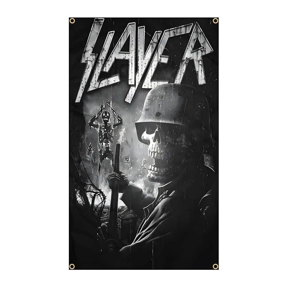 Флаг Slayer 90x150 см, полиэстер, 60x90 см, 4 Grommets
