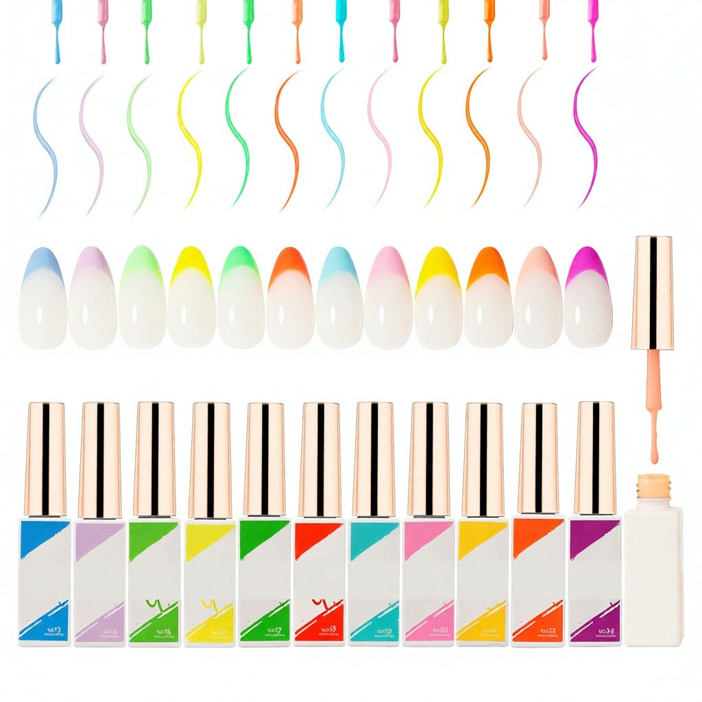 Набор гель-лака для ногтей Vendeeni 12 цветов, гель-лака для контуров ногтей, набор гель-лака для ногтей, DIY гель для линии Арт для салонов маникюра
