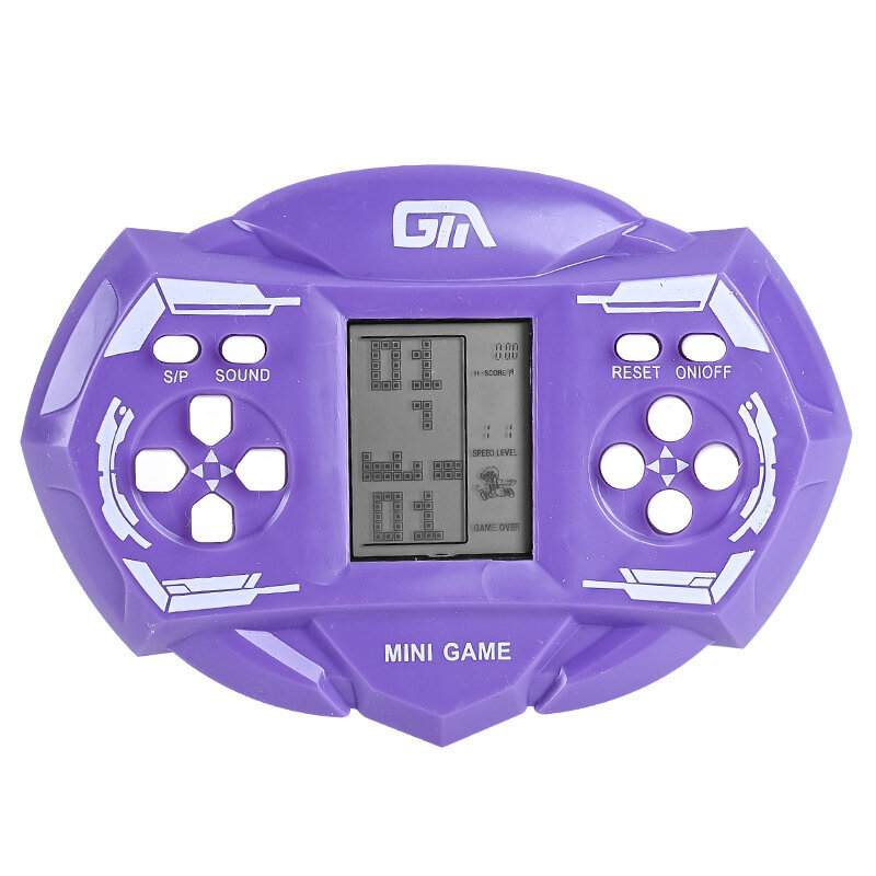 Русская электрическая блочная игровая консоль, портативная модель, ретро, детская ностальгическая портативная игрушка