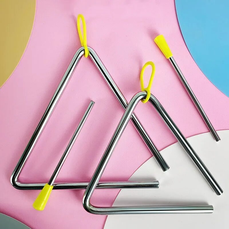 Музыкальный треугольник с держателем 10CM